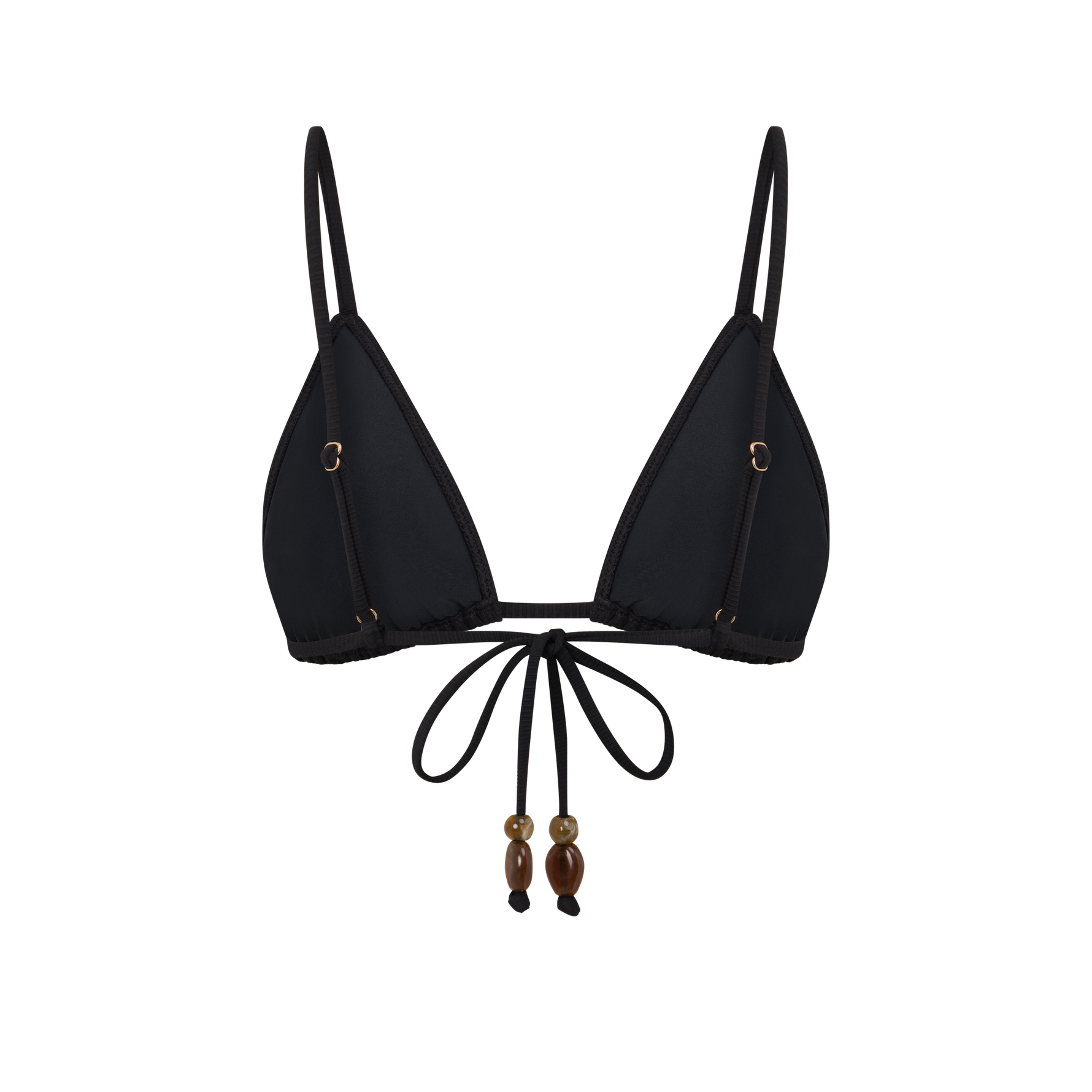 Ochre | Lane String Triangle Top | Black Rib – OchreLane